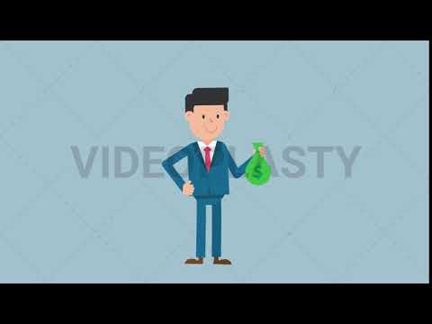 Corporate Man Holding a Sack of Money Animation [ MOV | GIF ]