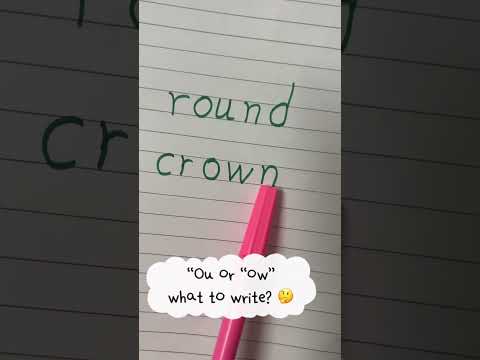 Ou and ow spelling rules #spellingrules #ouandowrules #ou words