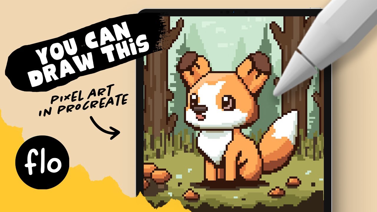 You Can Draw This Pixel Art in PROCREATE - Step by Step Procreate Tutorial
