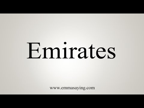 How To Say Emirates