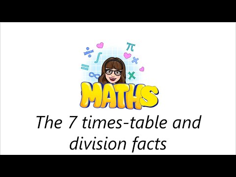 7 times table and division facts Video Lecture - Year 4 Mathematics