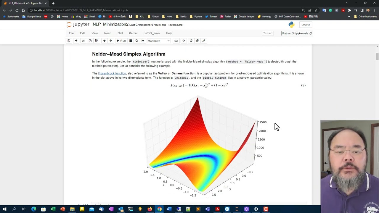 Unconstrained Optimization using SciPy.optimize.minimize package Part I