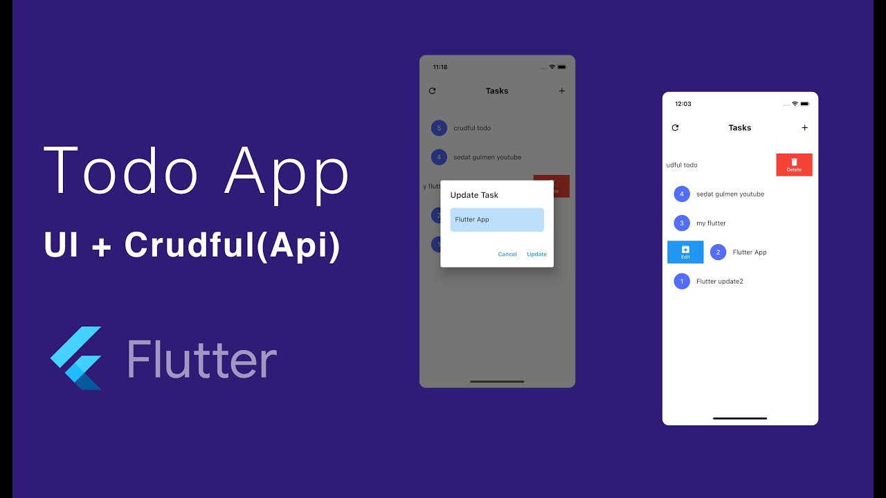 Todo App UI - Flutter Speed Code (with Crudful Api)