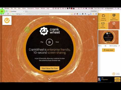Brief Product Demo - CrankWheel Screen Sharing