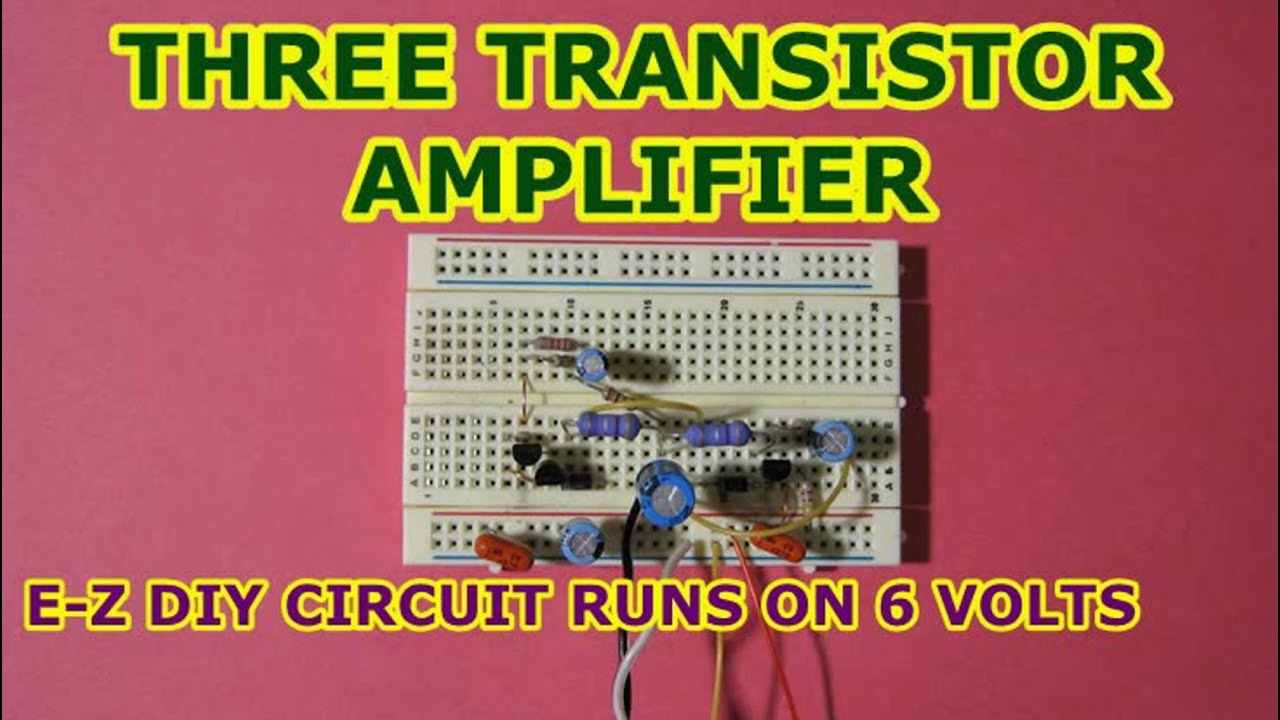 Build this three transistor mini audio amplifier