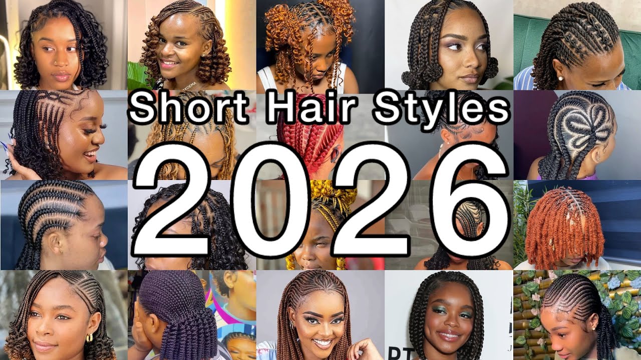 💯Best Short Braids Hairstyles Every Women Must Try in 2026|Short Cornrow Braids Style|Bob Braids