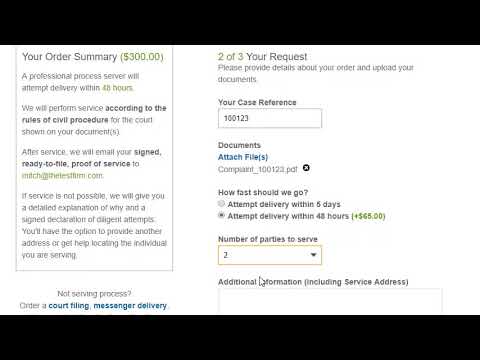 How to Request Service of Process Using ABC Legal