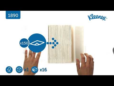 1890 KLEENEX® 9" Hand Towels - Multifold / Medium
