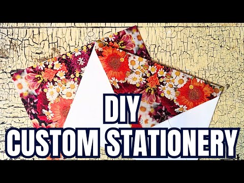 Unique DIY Custom Stationery / Transform with Cling Wrap