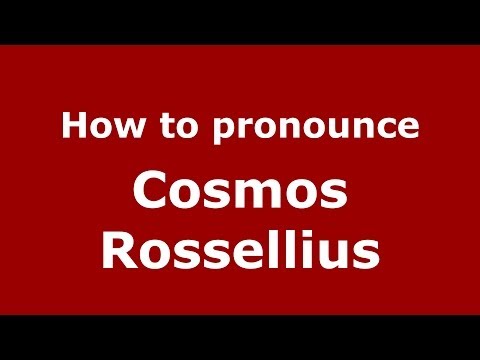 How to pronounce Cosmos Rossellius (Italian/Italy) - PronounceNames.com