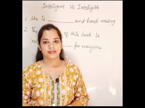 Intelligent vs Intelligible | English Vocabulary and Grammar | Neha Garg