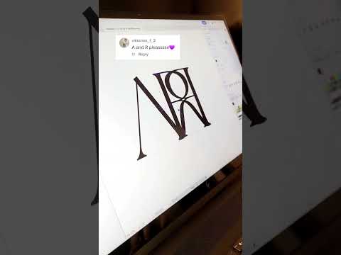 Design with us ✨️ The letters A+R as a logo. Which letters should we try next?
