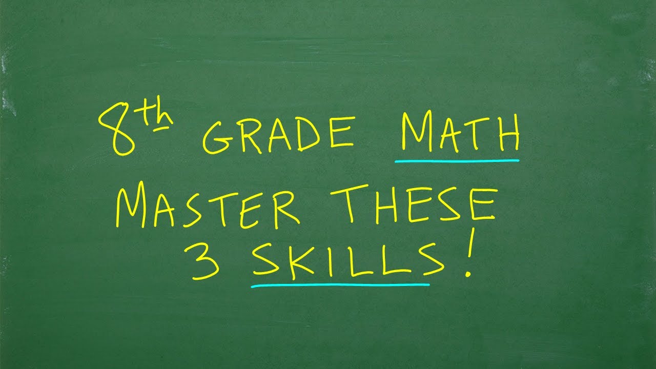 8th Grade Math – 3 Important Skills You MUST Learn!