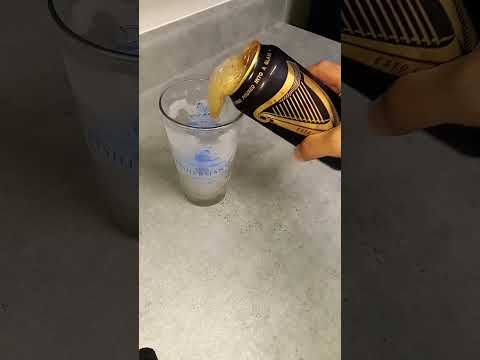 Guinness pour trick works. perfect every time. #shorts #guinness #beer #irish #stout