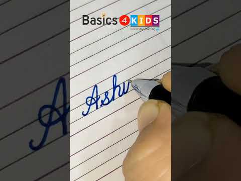 Ashwini name in cursive writing | A name in cursive writing | What is your name? 🤔 (Comment now)