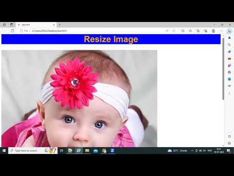 How to resize image in HTML & CSS