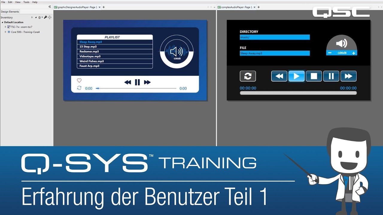 Q-SYS Training – Control Overview: User Experience Part One (German)