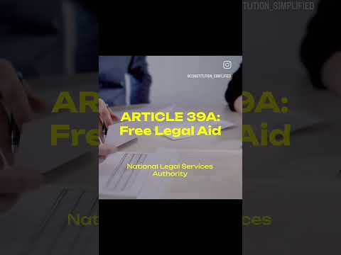 Article 39A: Free legal Aid
