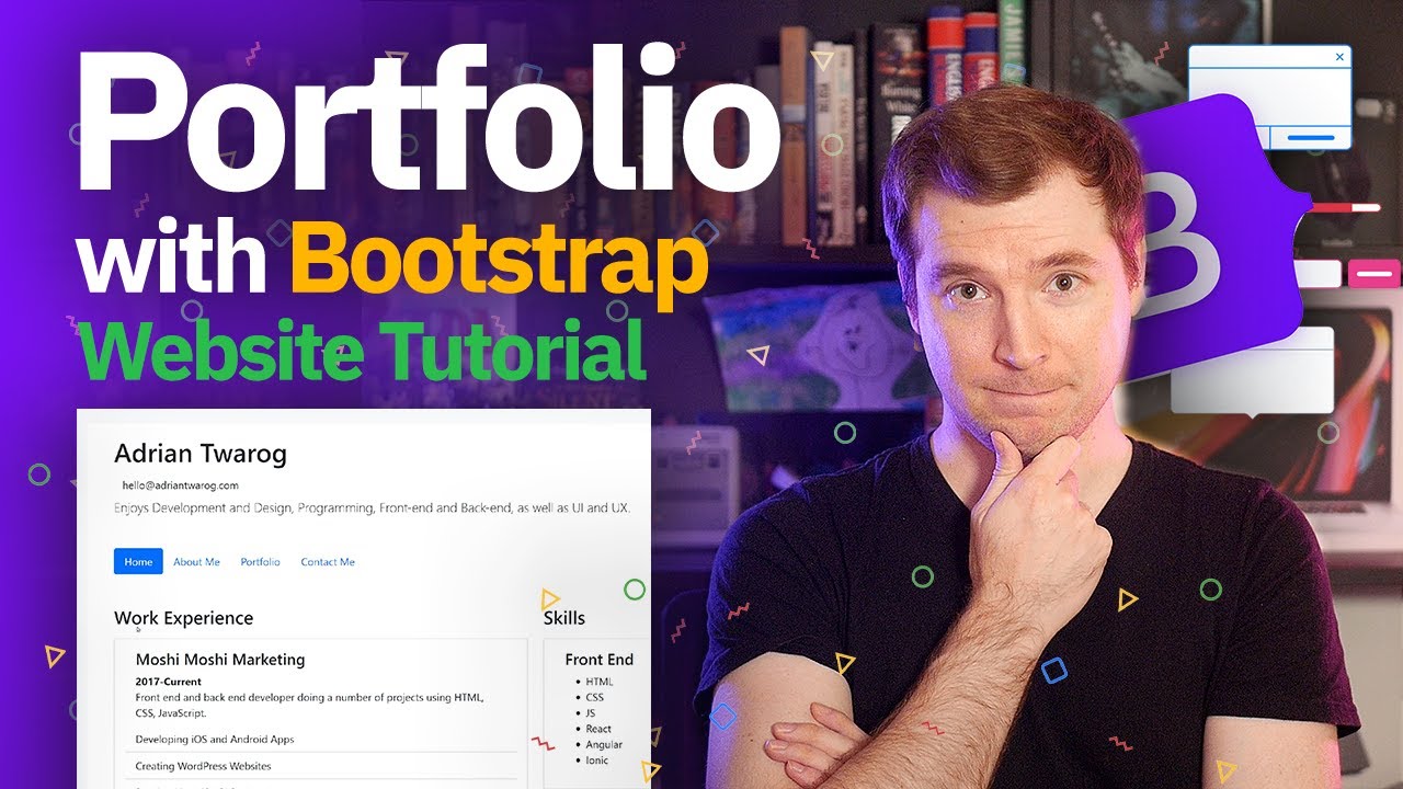 Bootstrap Portfolio Website Tutorial | Bootstrap 5