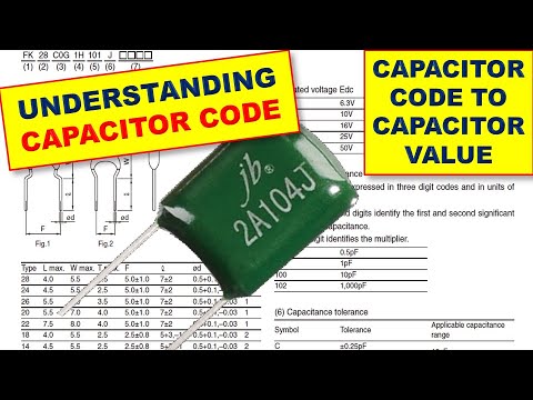 {530} Understanding Polyester / Ceramic Capacitor Part Number - PF Capacitor Code to Microfarad