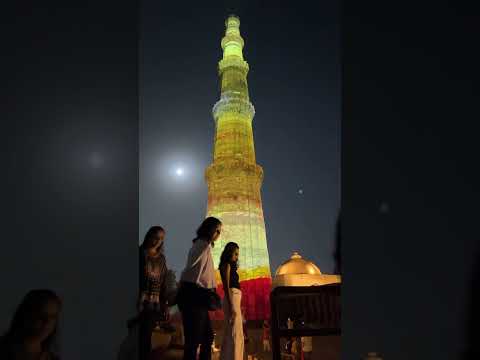 Qutub Minar Night View you can also enjoy in night 7-10pm