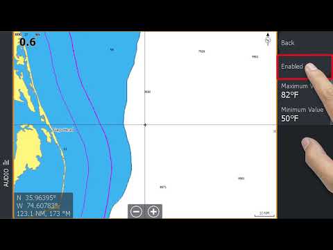How to display the sea temperature features | Fish Mapping | SiriusXM Marine | Lowrance