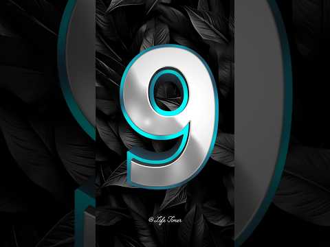 From 9 to Zero | The Most Stylish Countdown Ever ???? #10seconds #countdown #timer #shorts
