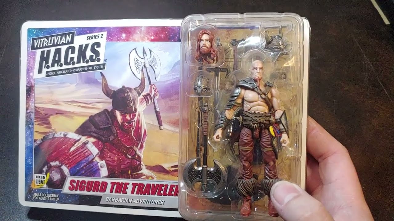 Boss Fight Studio Sigurd the Traveler (Barbarian Adventurer) Vitruvian H.A.C.K.S. 