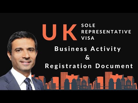 Sole Representative Visa UK | Business Activity & Registration Document