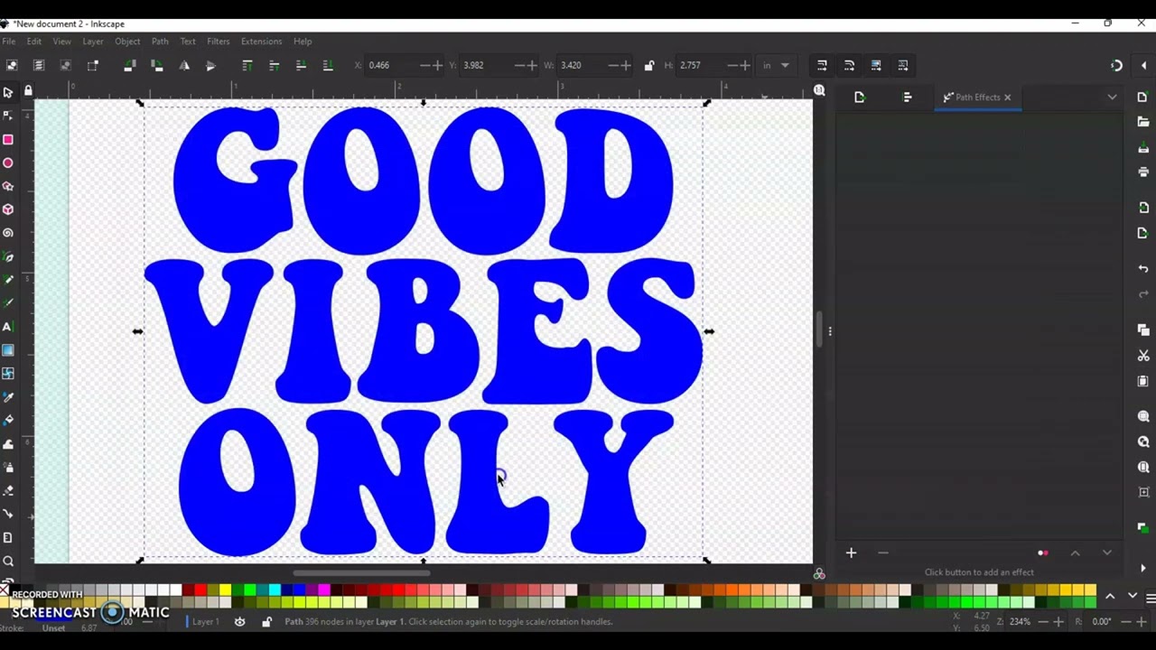 [TUTORIAL] RETRO wavy text design in INKSCAPE