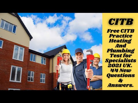 Nail the CSCS Heating & Plumbing Test (UK)! 44 Q&A Practice (2024) 🇬🇧
