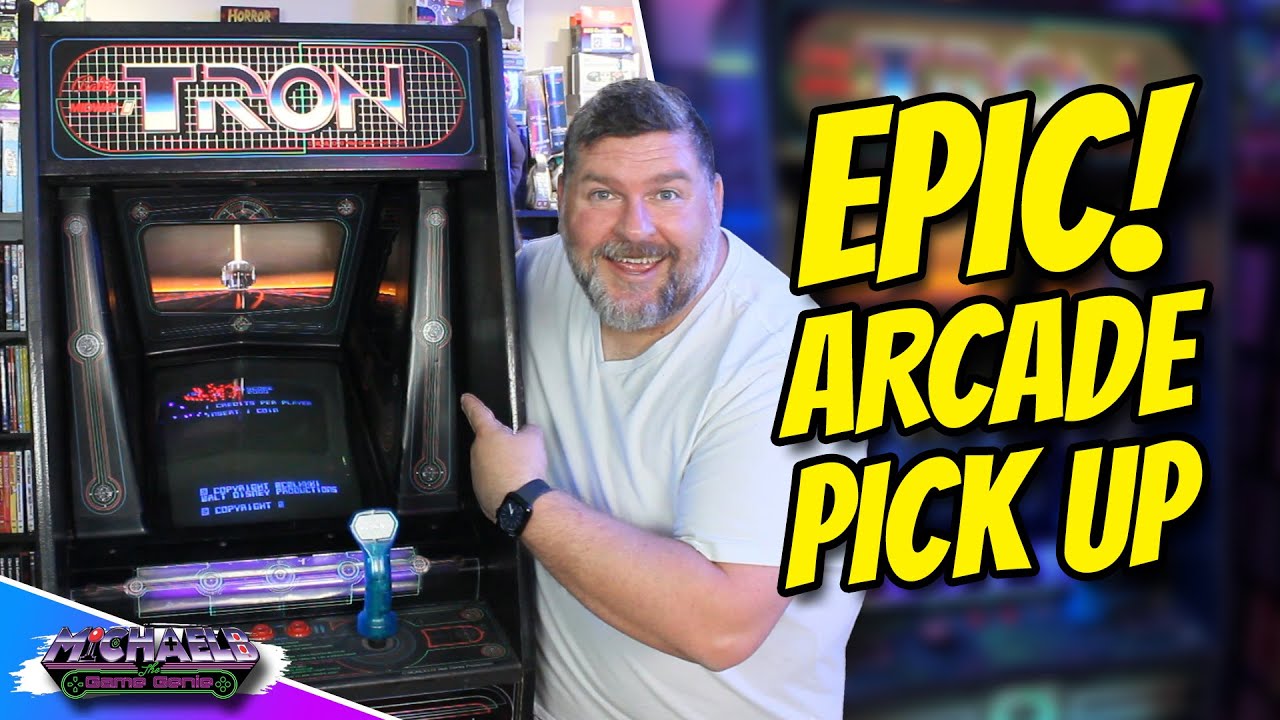 EPIC Arcade Pickup! Tron Is My First Real Arcade Cabinet!