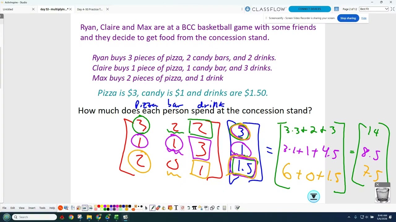 5-6-26 Multiply Matrices