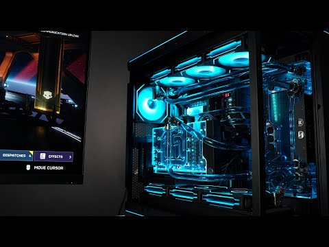 WATERCOOLED 🌊 RTX 4090 Gaming PC Build + FPS Benchmark (4K @ Maximum Graphics)