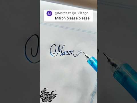 stylish name | Maron | Calligraphy signature