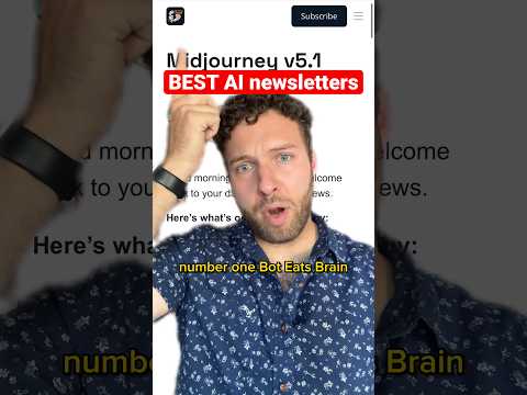 Read THESE AI newsletters 👌 #ai #news #newsletters #aitools #chatgpt #shorts