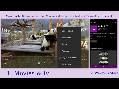 Movies & Tv, Groove music and Windows store got new feature for Windows 10 Mobile