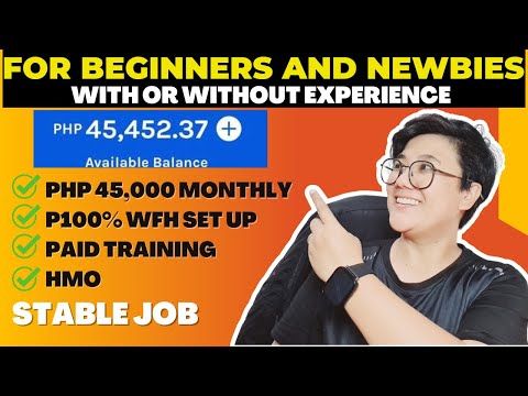 WITH OR WITHOUT EXPERIENCE | COLLEGE UNDERGRAD PWEDENG PWEDE DITO | PHP 45,000 MONTHLY #remotework