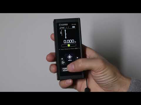 CIGMAN CD-60 Dual Laser Distance Meter 393ft/120M Bilateral Laser Measurement Tool