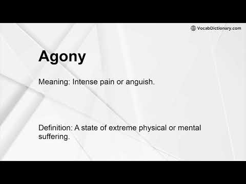 Agony Meaning