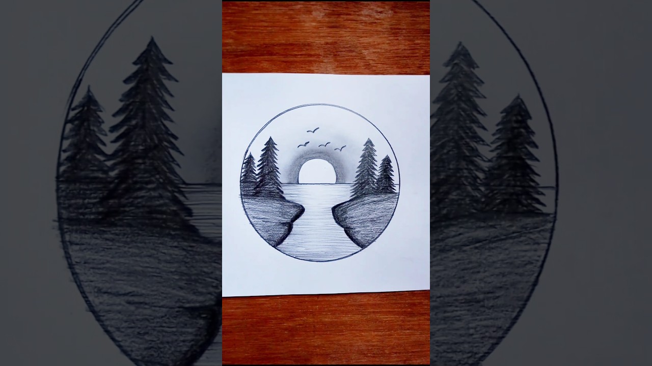 Nature drawing with pencil #pencildrawing #nature #artvideo
