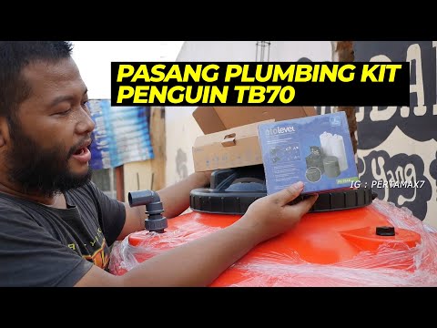 Install Plumbing Kit Penguin TB70 Water Tank💧 #plumbingkit #penguin #watertandon #watertoren #pen...