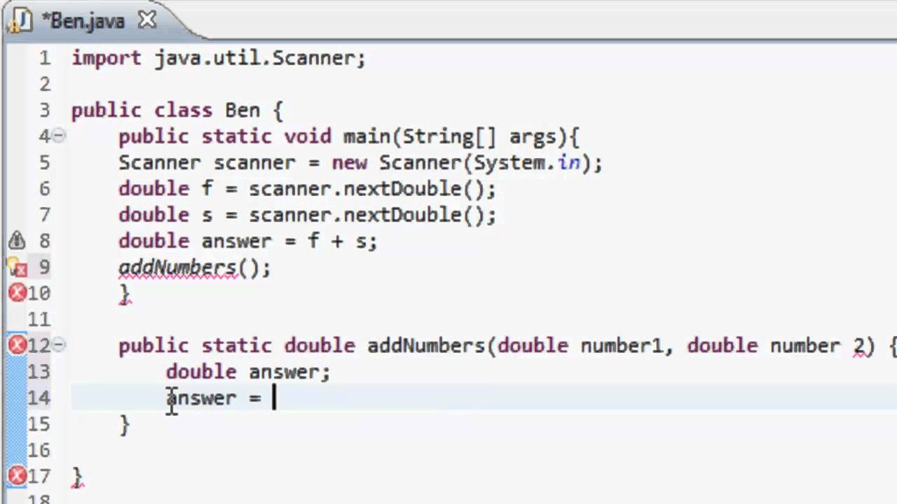 Java Programming Tutorial: Episode 5 *Methods with Parameters*