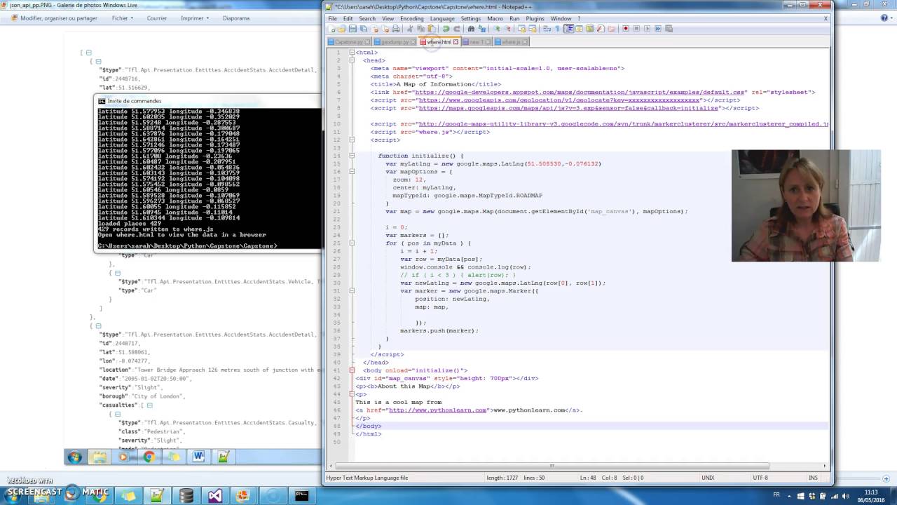 Python for Everybody Capstone Project