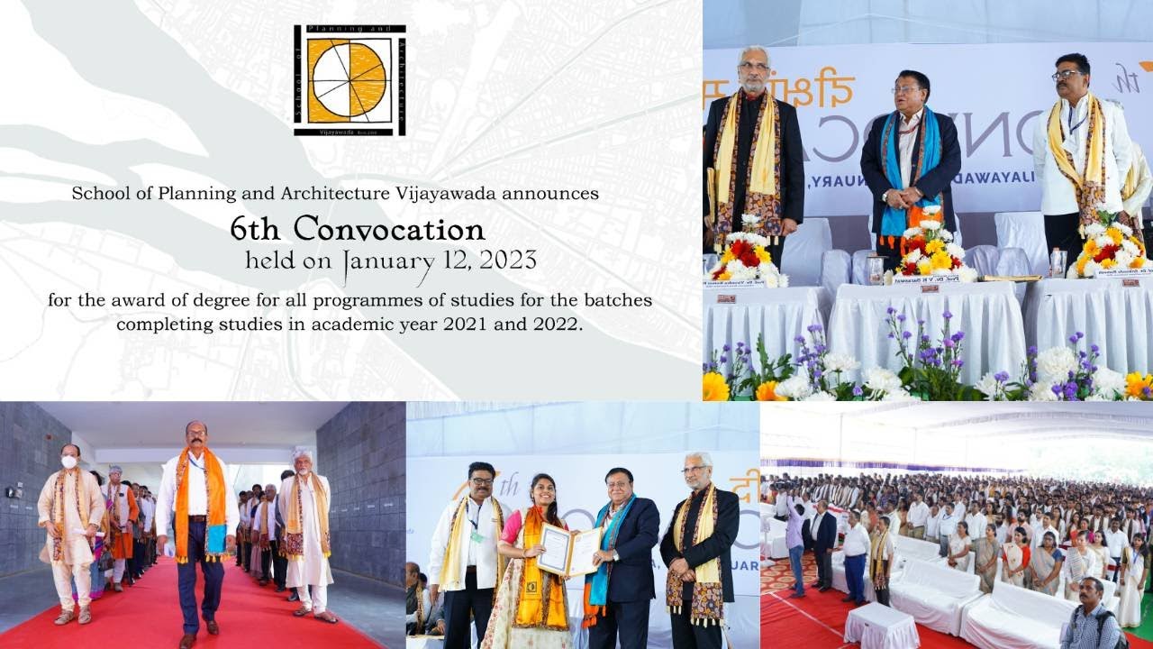 6th Convocation of SPA Vijayawada