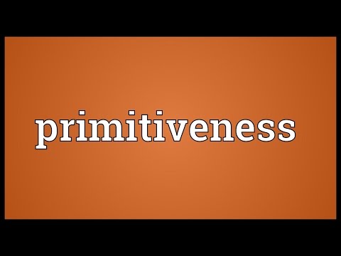 Primitiveness Meaning