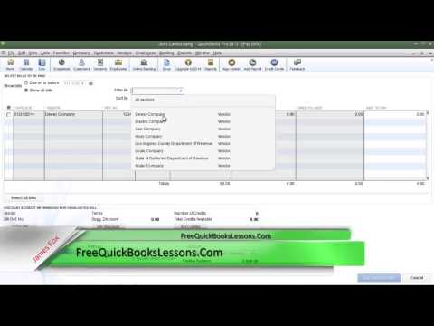 Receive Inventory From Vendor and Create A Bill - Free QuickBooks Tutorials
