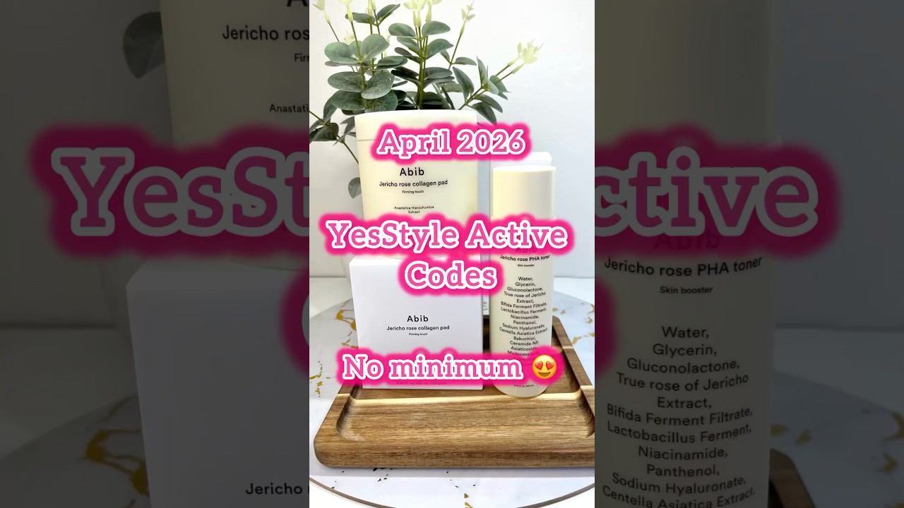 NEW YesStyle Coupon Codes 😍🤭 April 2026 ❤️ #yesstylecode #koreanskincare #kbeauty #yesstyle
