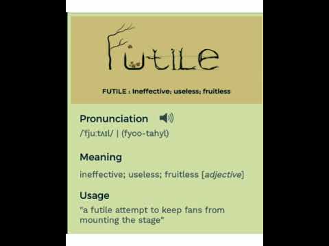 Word : futile