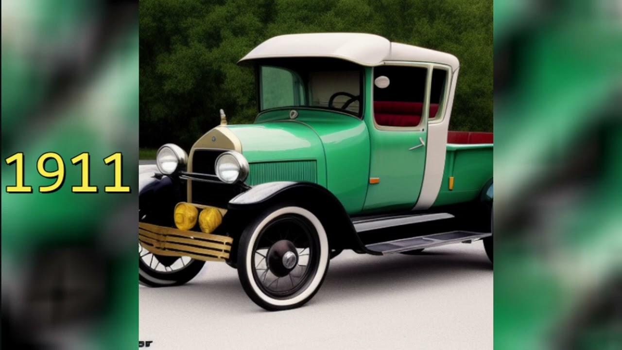 AI generated images collection of vintage cars and trucks (Stable Diffusion 2.1)